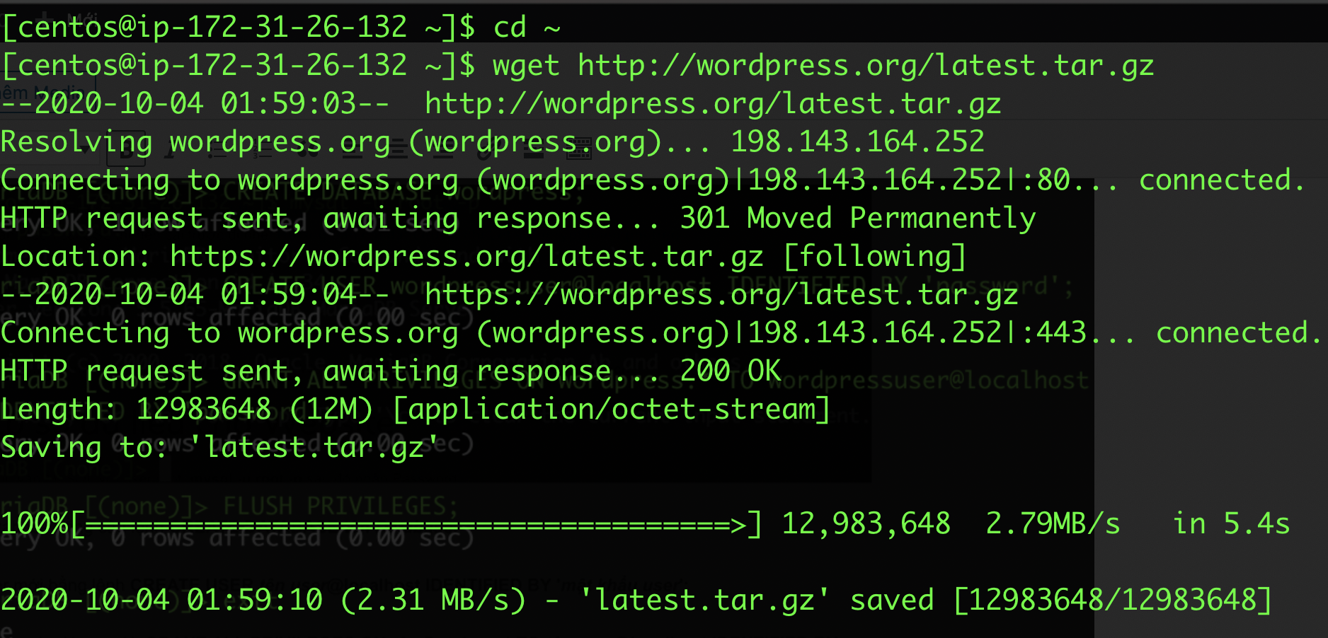 Hướng dẫn cài đặt WordPress trên Apache trong CentOS7 - CloudZone Support