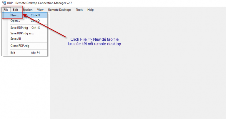 Hướng dẫn sử dụng phần mềm Remote Desktop Connection Manager ...