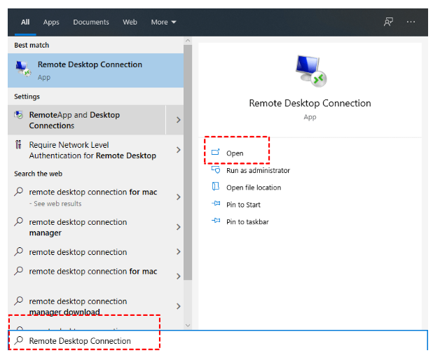 Cách tạo shortcut cho remote desktop connection - CloudZone Support