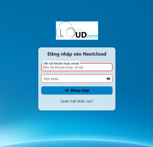 NextCloud - Login - CloudZone Support